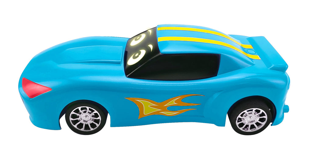 Cartoons Talking Animated Radio Control Blue Race Car with Built in Pr – Mindscope Products