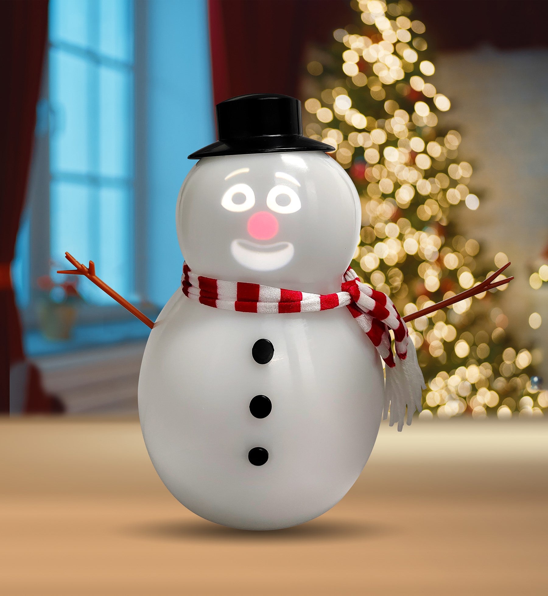 ANIMAT3D FrostByte Talking Animated Blink Snowman with Built in Projec ...