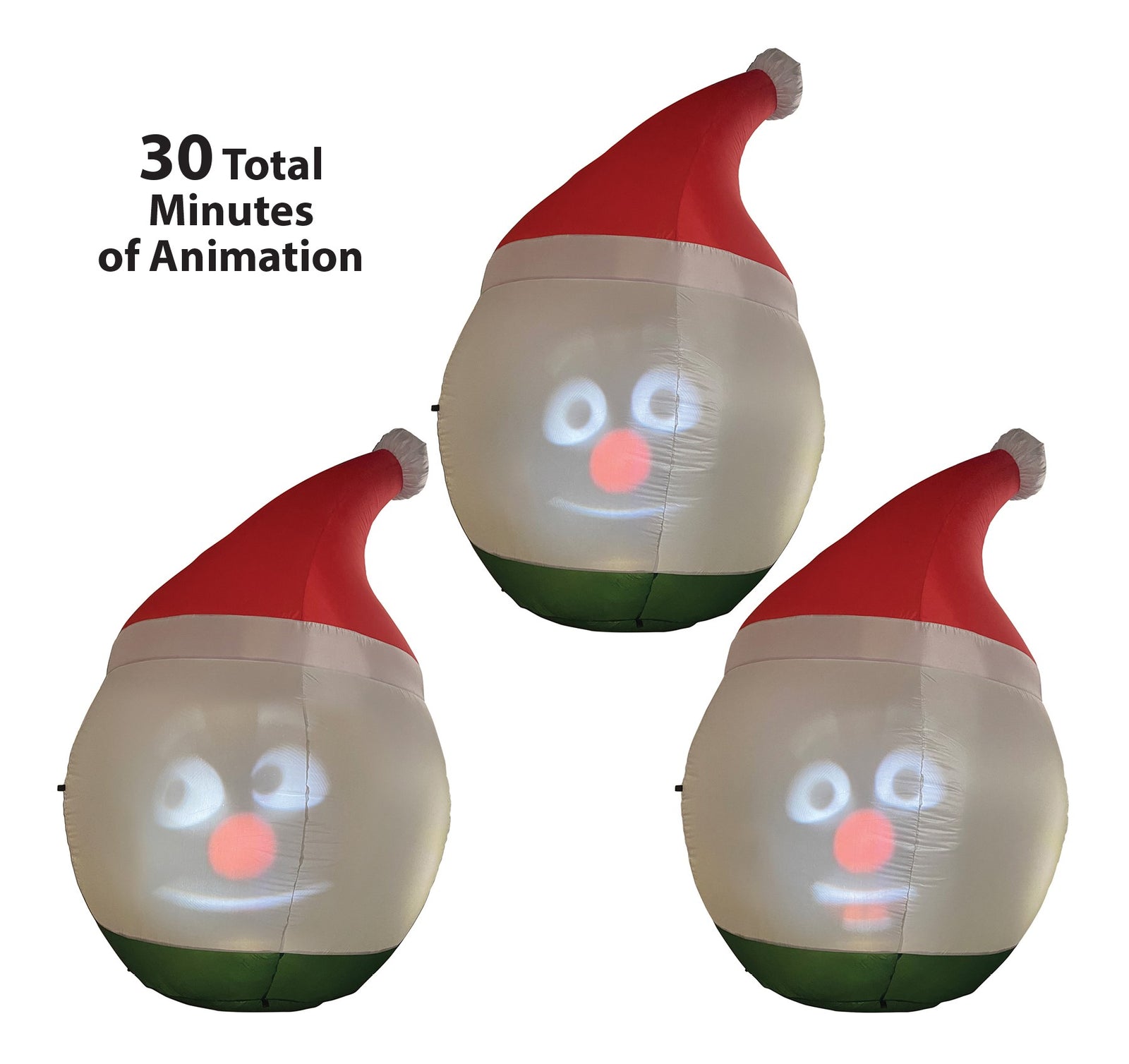 ANIMAT3D Inflatable Mr. Chill Talking Animated Inflatable Snowman with ...