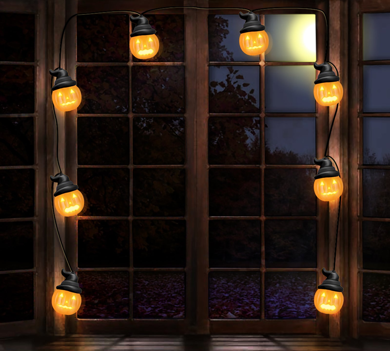 ANIMAT3D Jabberin Jack 8 feet Animated String lights with Built-in Spe ...