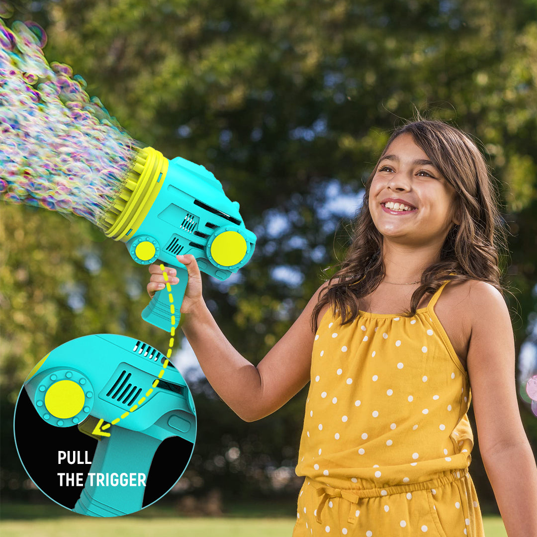 Mindscope Bubble Blaster with LED Lights and 70 Bubble Jets That Blast – Mindscope Products