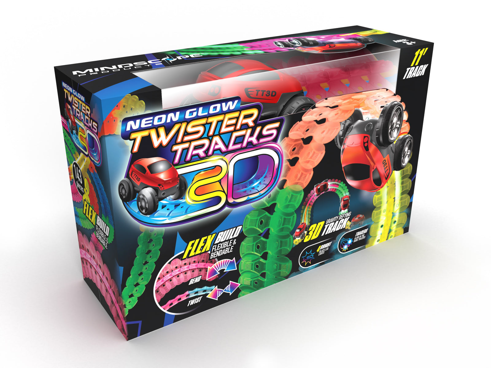 Twister Track 3D 11 Feet of Neon Glow In The Dark Track + Car ...
